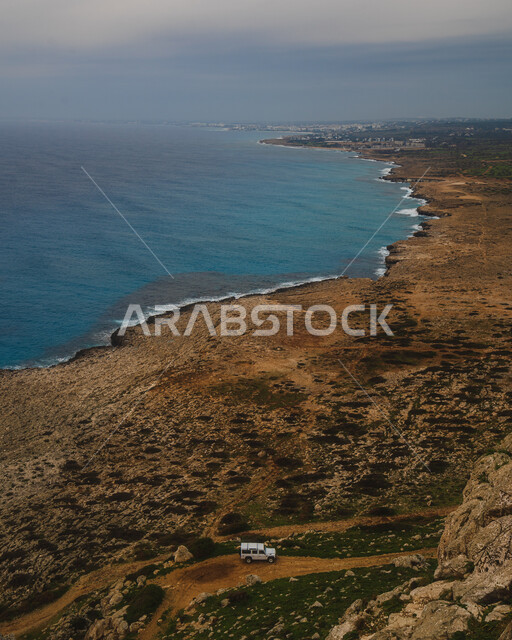 Coastal tourist places in the Kingdom of Saudi Arabia, an aerial photo ...