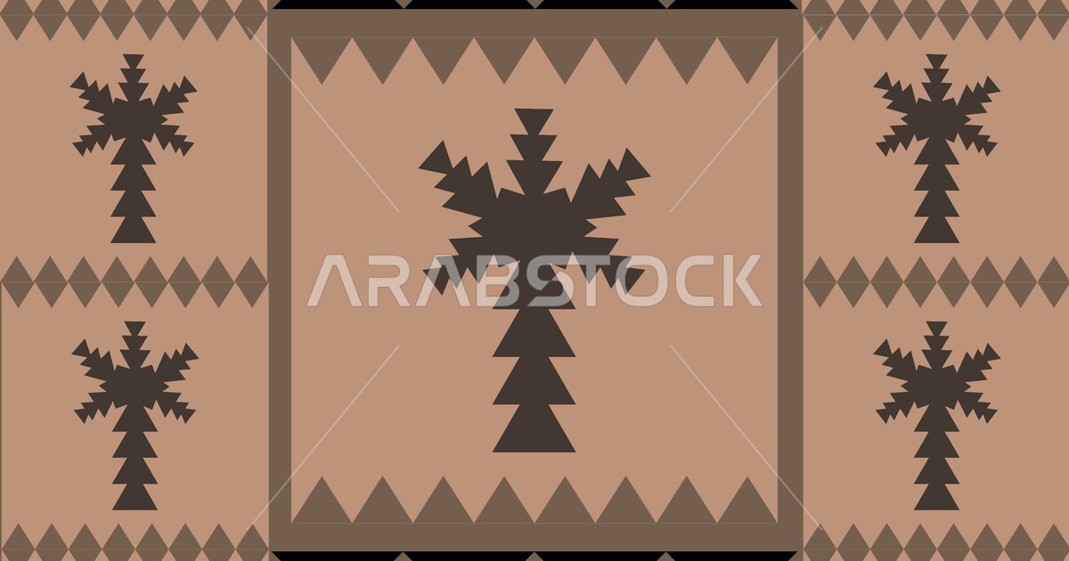 Arab heritage arts and inscriptions, the popular style with the Arabian ...