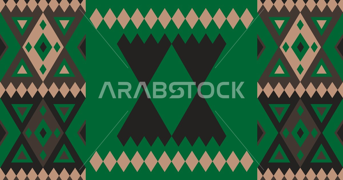 Traditional Saudi design of authentic Arabic inscriptions, northern ...