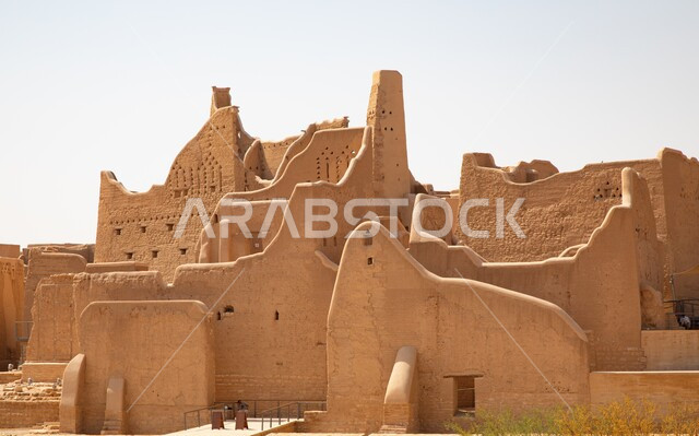 The ancient walls of Diriyah in the city of Riyadh in the Kingdom of ...
