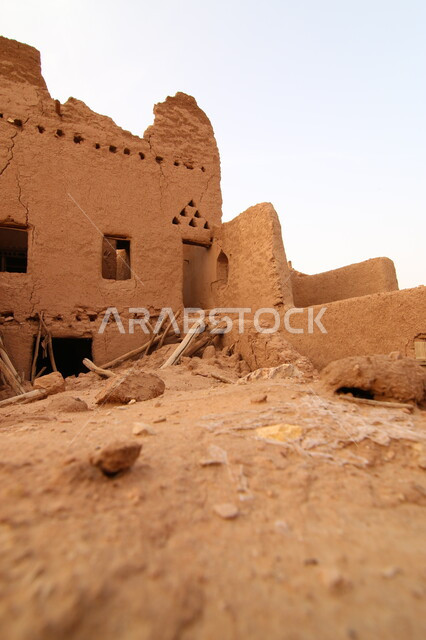 Facilities, buildings, and traditional mud houses, famous tourist ...