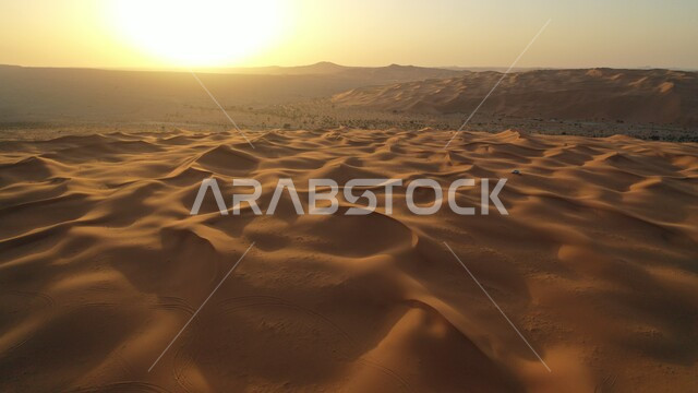 Sand formations in desert natural areas in the Kingdom of Saudi Arabia ...