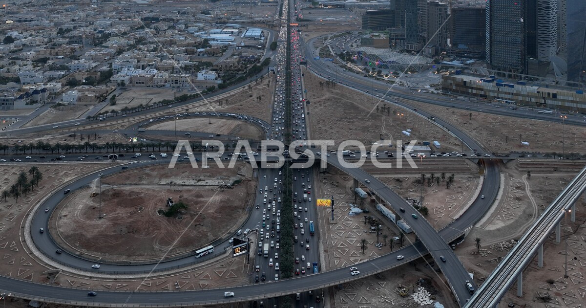 The roads and streets of the Kingdom of Saudi Arabia, the King Abdullah ...
