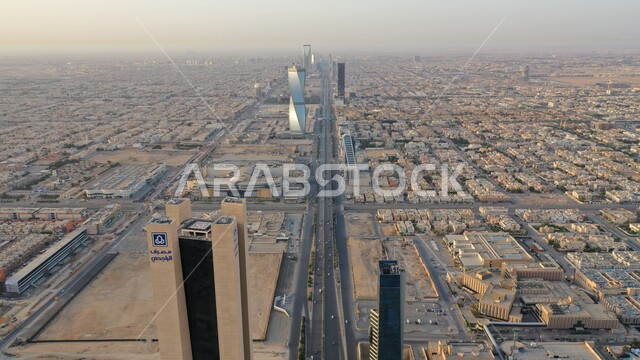 Headquarters of the bank’s general administration in Riyadh, an aerial ...