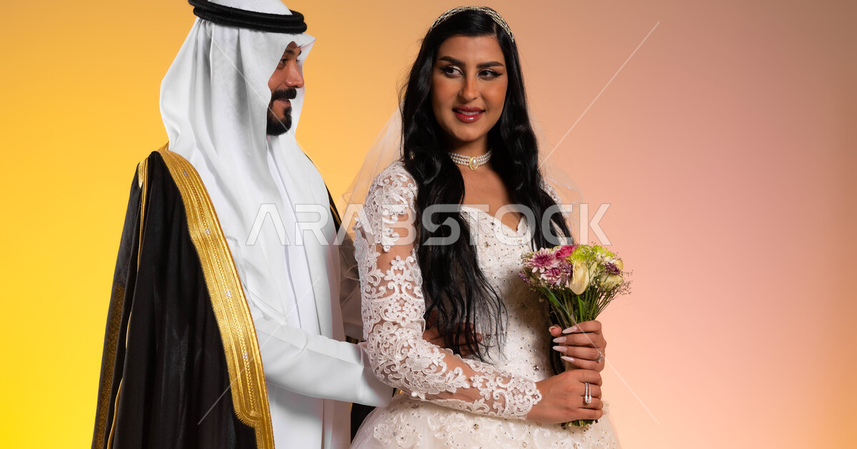 The concept of decoration and elegant appearance, a portrait of a ...