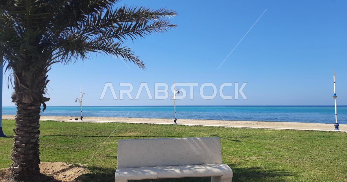 The waterfront in Al-Laith Governorate in the Mecca region, Al-Wasqa ...