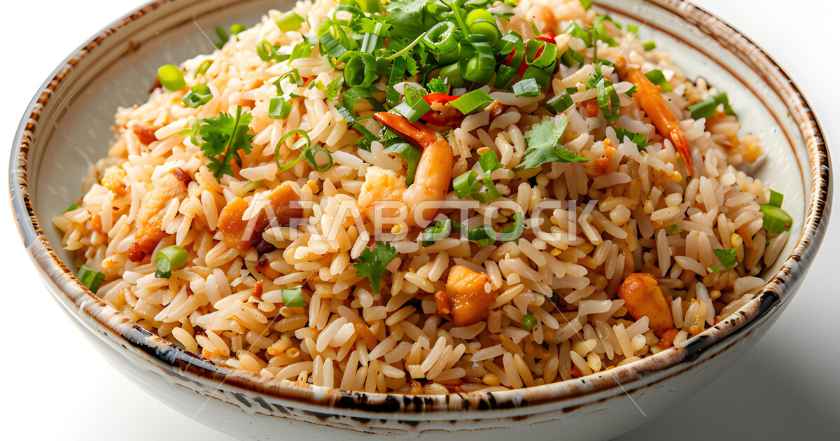 Delicious healthy delicious food recipes, Kabuli rice with prawns on a ...