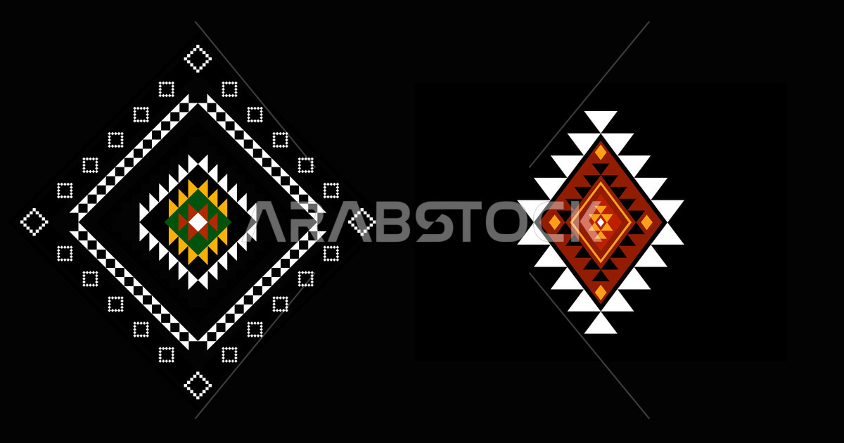 فنون حرفيه تقليديه تراثيه ,التراث السعودي الشعبي لزخرفة السدو، تصميم ...