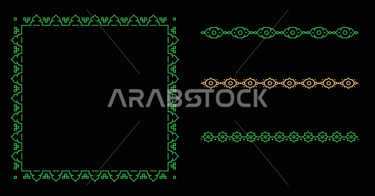 Traditional embroidery of Sadu ornament, traditional Saudi folk ...