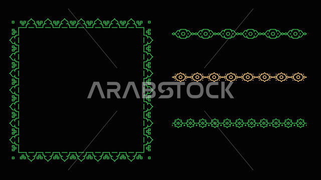 Traditional embroidery of Sadu ornament, traditional Saudi folk ...