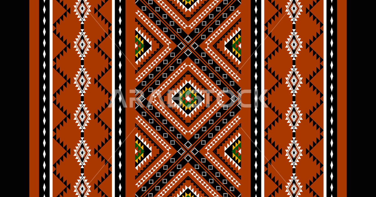 Saudi folklore, traditional embroidery of the traditional Sadu ornament ...