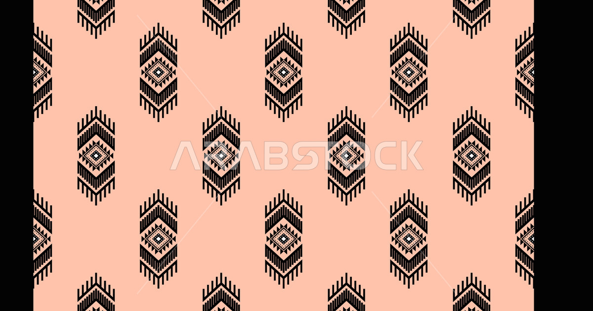 Saudi folklore, traditional embroidery of the traditional Sadu ornament ...