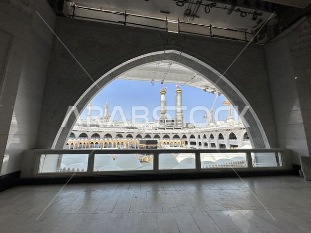 The Qibla of Islam and Muslims, a picture from inside the rooms ...