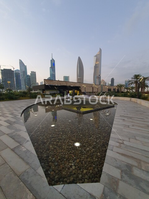 The architectural engineering art of the towers overlooking Al-Shaheed ...