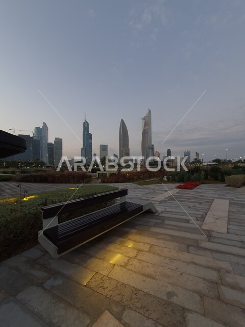 Al-Shaheed Park in the new Kuwait National Cultural District, family ...