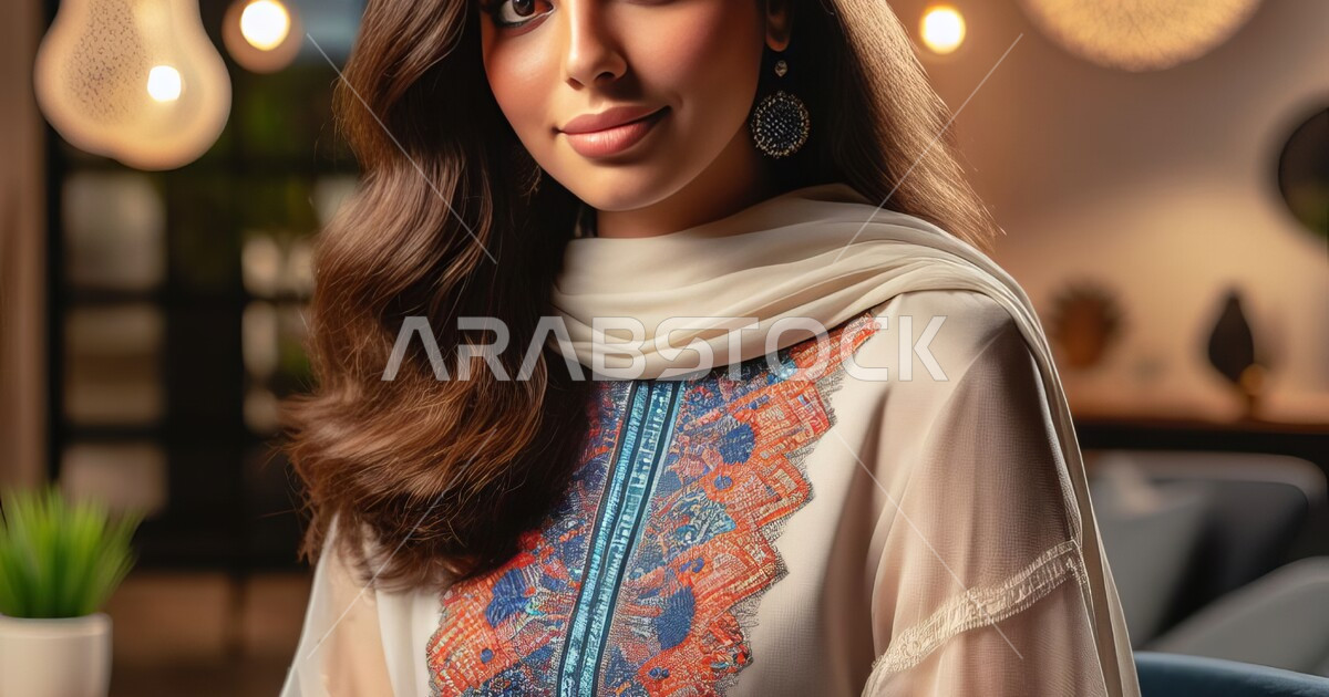 Distinctive hairstyles, wearing modern fashions, the concept of ...
