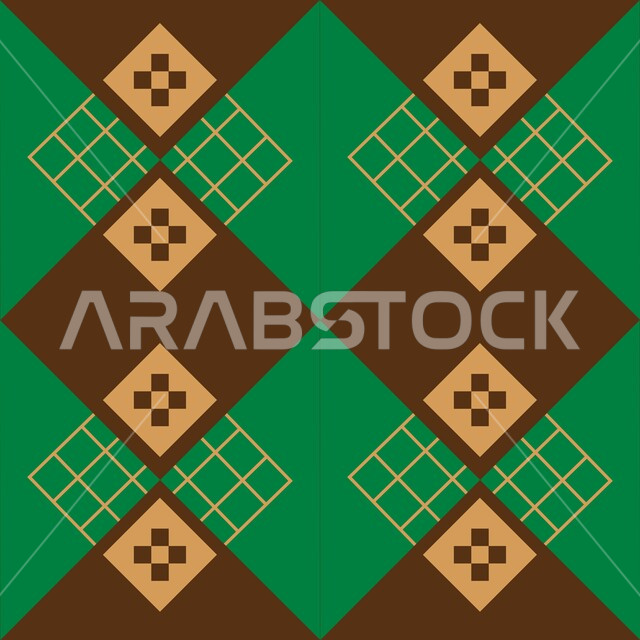 Traditional handicraft heritage art, Saudi design for colorful ...