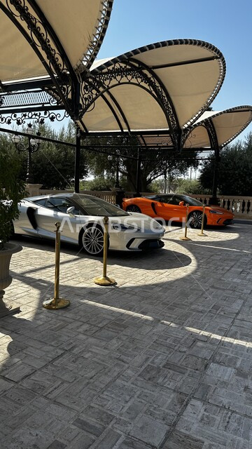 Parking in front of Al Hazm Mall in the Al Markhiya area, high-end ...