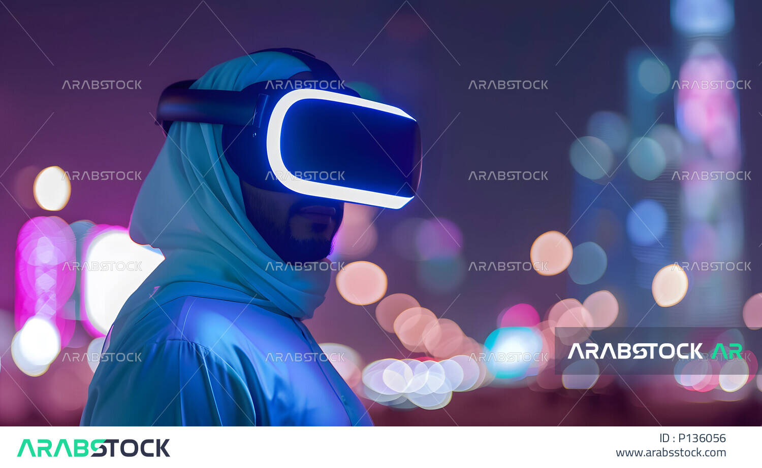 Gestures of integration into virtual reality, a close-up image of a ...