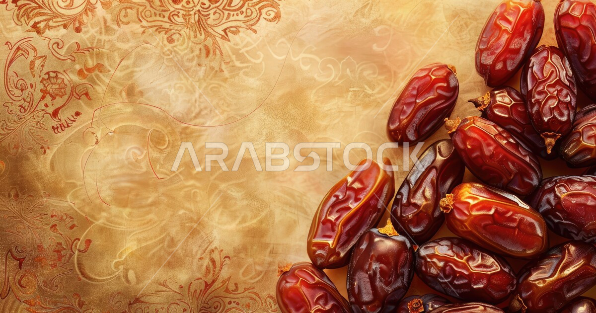 Dates from the palm trees of the Kingdom of Saudi Arabia, local Saudi ...