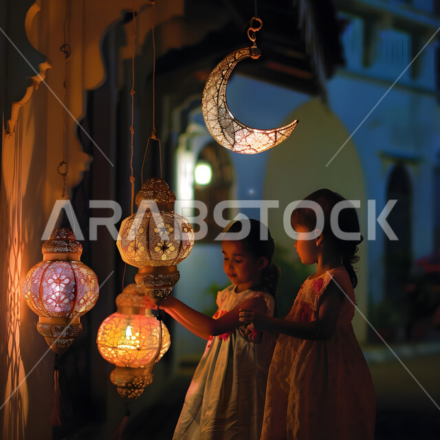 Glorifying the rituals of Islam and Muslims, two Saudi Gulf Arab girls ...