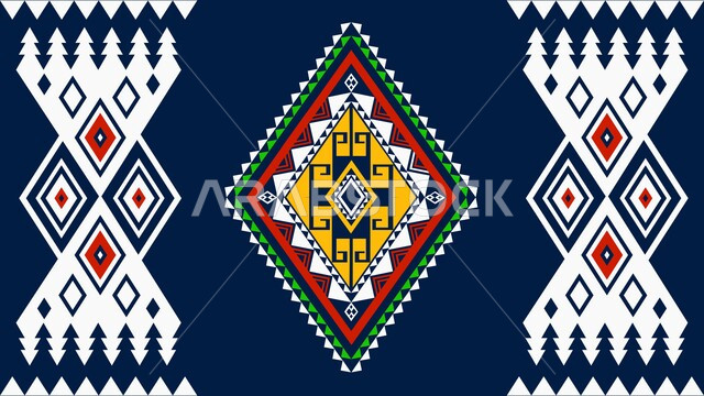 The popular Saudi heritage of Sadu decoration with geometric shapes ...