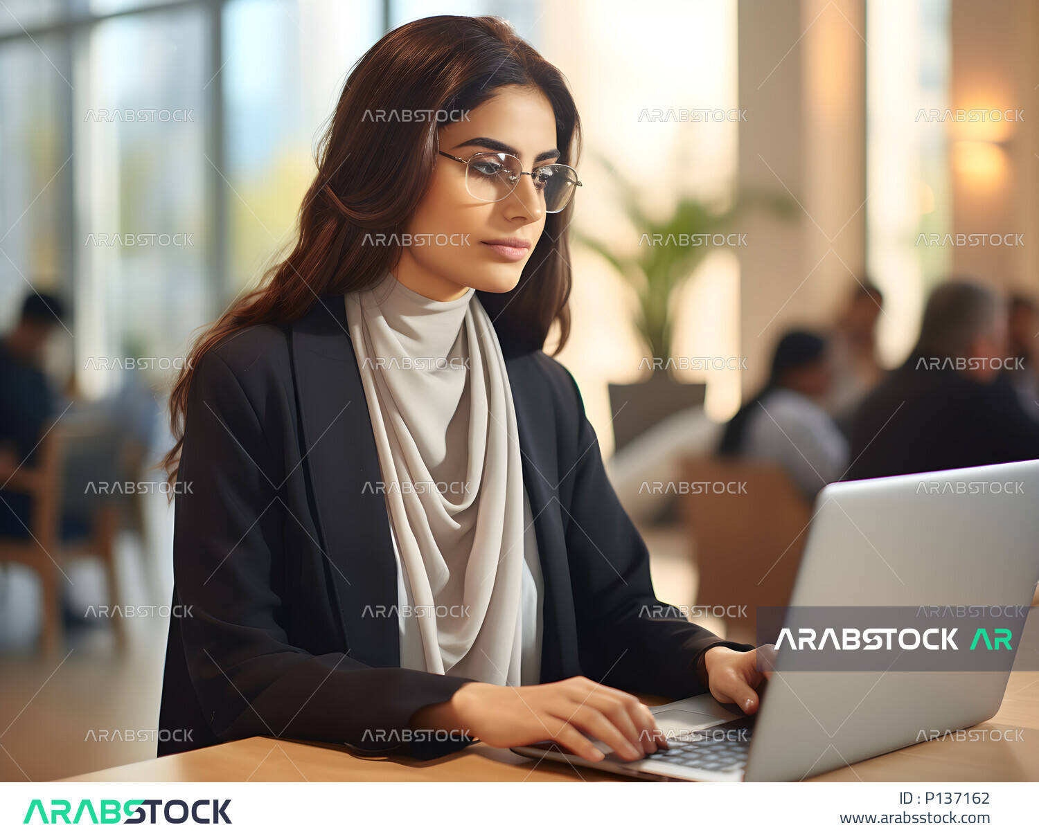 Integrating work with technology and technology, a close-up picture of ...