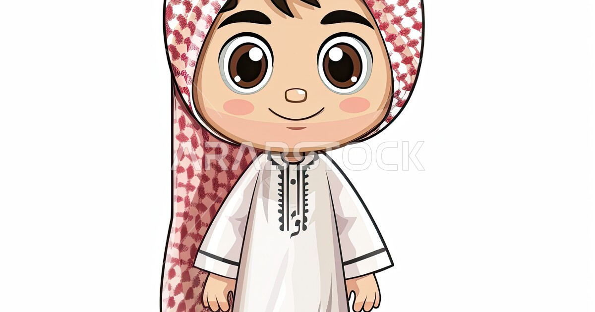 Attention to elegance and external appearance of children, 3D cartoon ...