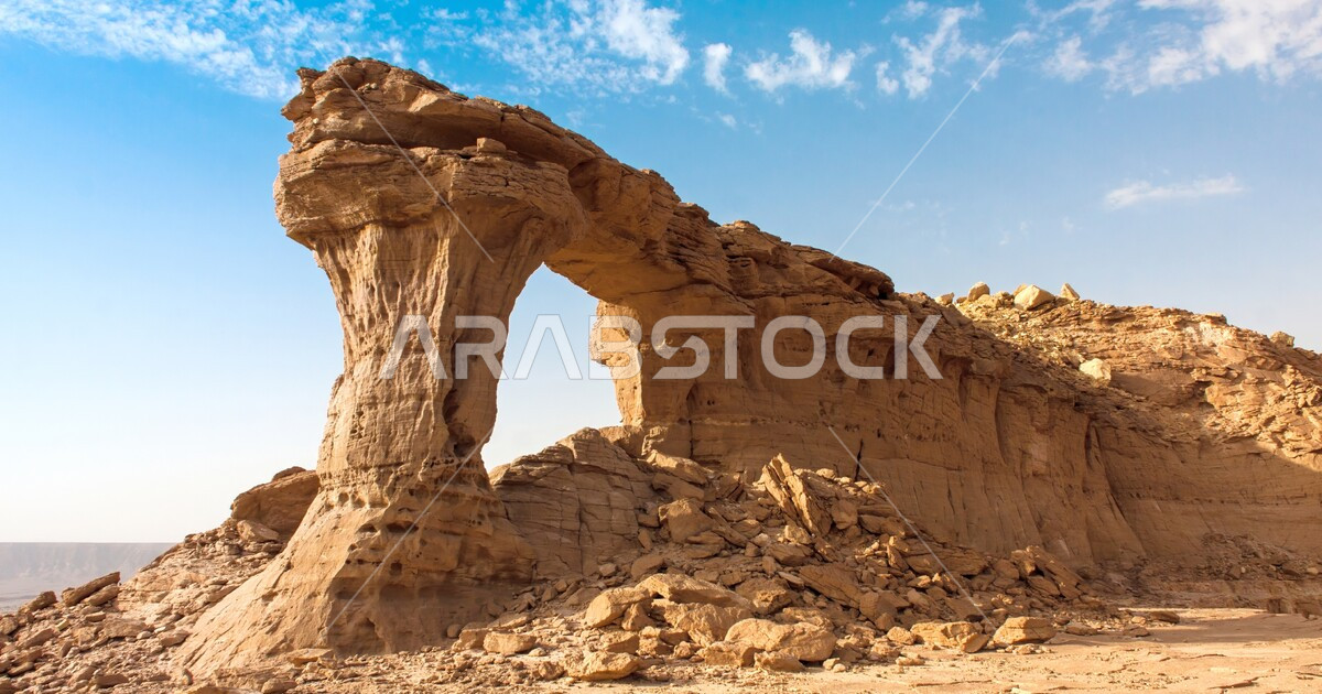 The natural arch of Riyadh in Al-Muzahmiyah Governorate in the Kingdom ...