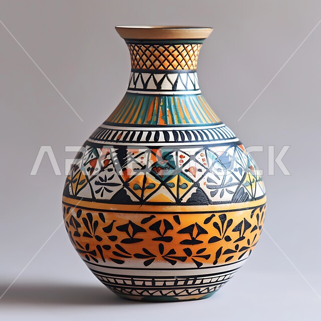 Ancient folk crafts and handicrafts, buying souvenirs and colorful and ...