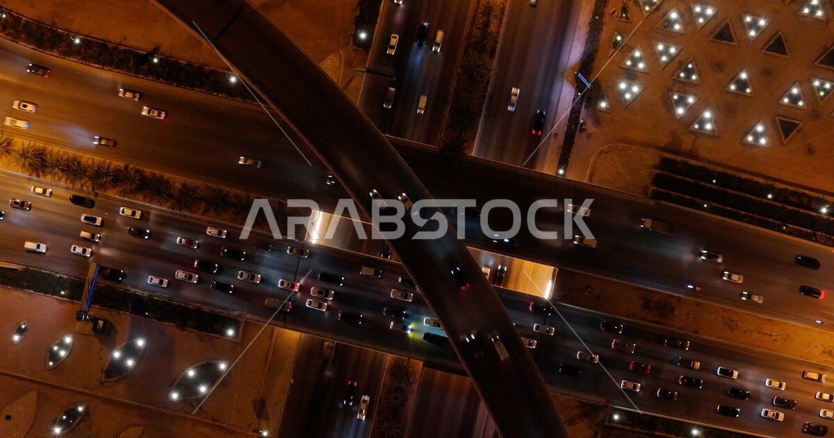 The intersection of King Fahd Road and the Northern Ring Road in the ...