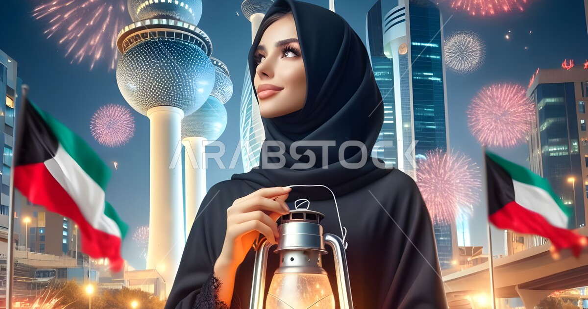 Raising the Kuwaiti flag high, Islamic lanterns and artifacts to ...