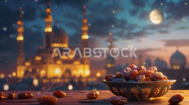 Local Saudi national agricultural products and crops, a decorative ...