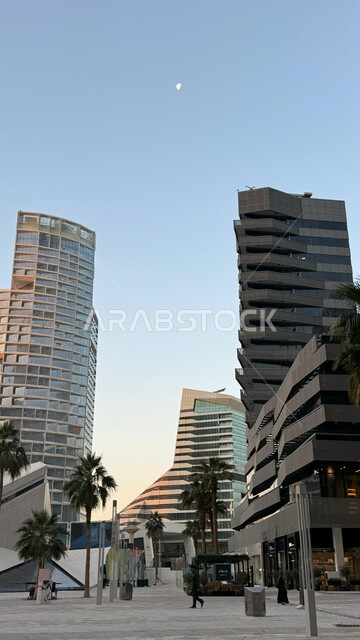 King Abdullah Financial Center (KAFD) by day, urban growth and ...