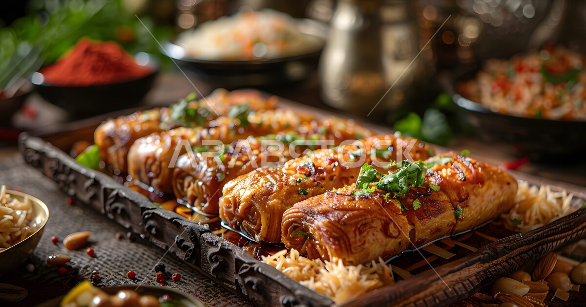 A spiritual Islamic atmosphere, the art of serving Gulf foods and ...