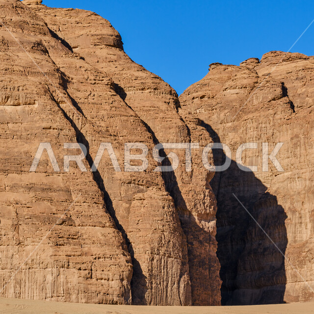 Rock formations and formations in the Kingdom of Saudi Arabia, desert ...