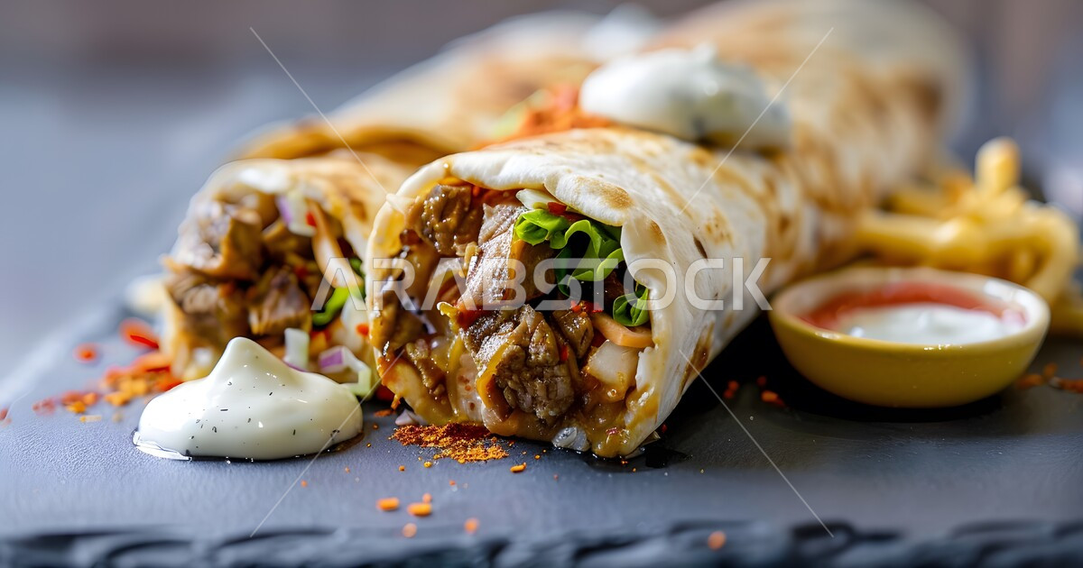 Delicious Arabic appetizers and food, fast and delicious meals in Saudi ...