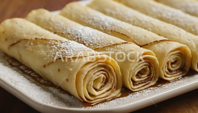 Delicious cold sweets, sugars and high-calorie foods, a light breakfast, delicious desserts ...