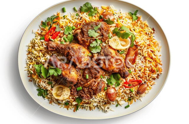 Traditional Arabic food and dishes, catering arts in oriental ...