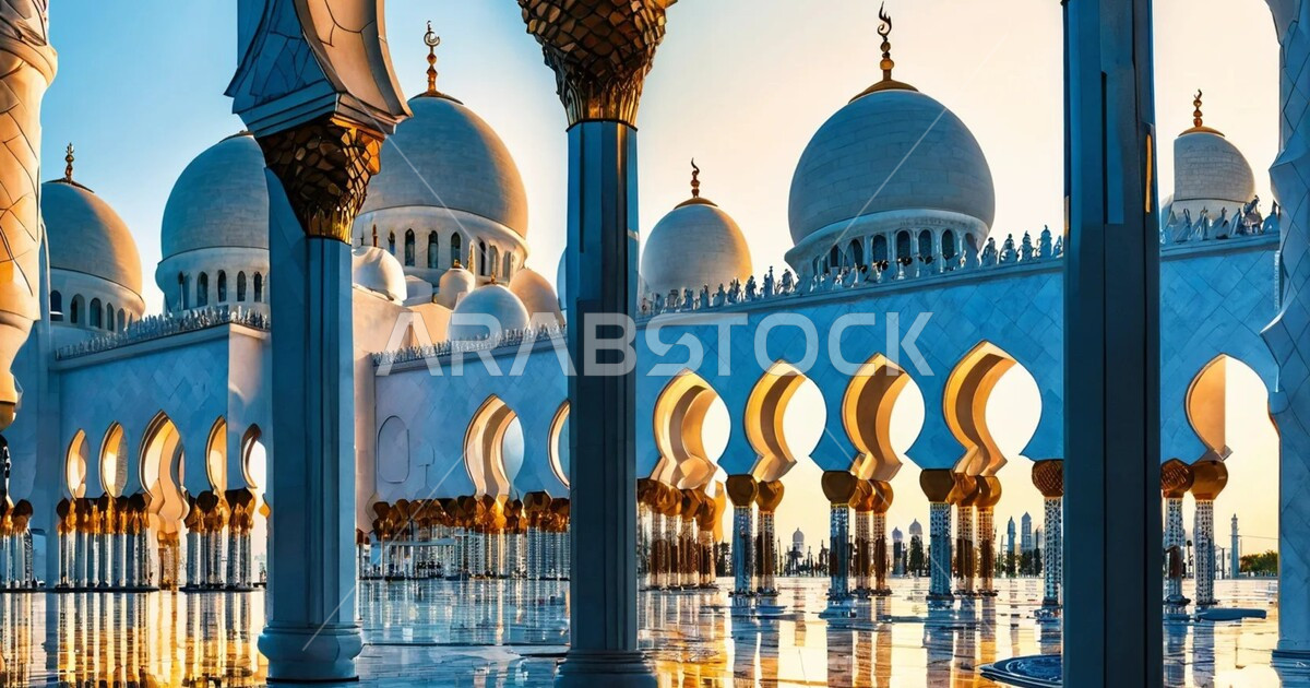الفن الهندسي المعماري على الطراز الحديث لمسجد الشيخ زايد الكبير في ...