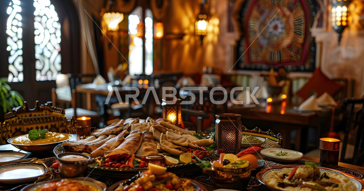 A meal of delicious traditional popular food, restaurants and kitchens ...