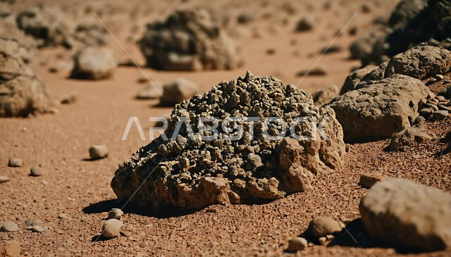 Natural landscapes in the Kingdom of Saudi Arabia, rocks with ...