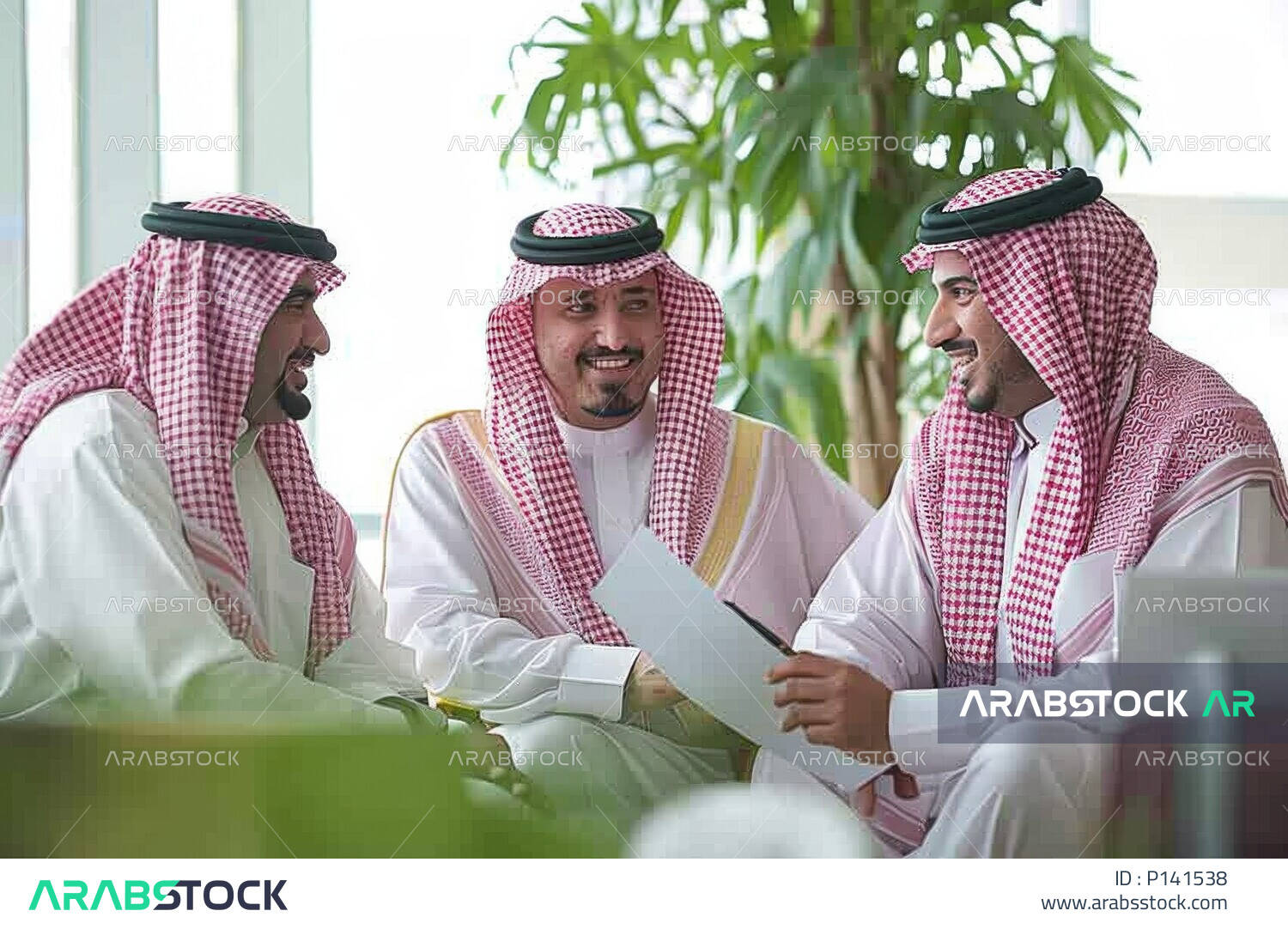 Gestures and expressions of integration and pleasure, a group of Saudi ...