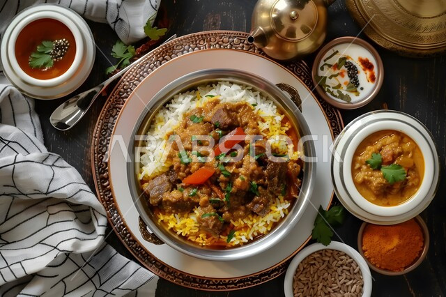 Popular Saudi Arabian Gulf dishes, a dish made of white rice with ...