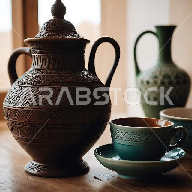 Clay pots and products, ancient folk crafts and crafts, buying ...