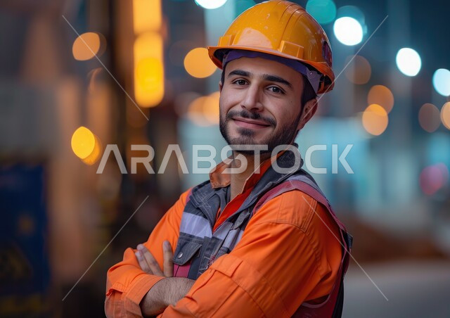Work in the engineering sector, Saudi professions and jobs, a close-up ...