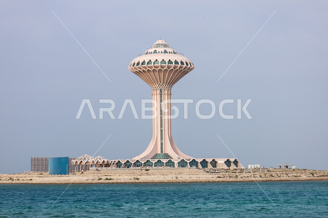 Towers and skyscrapers, the water tower in the city of Al-Khobar, the ...