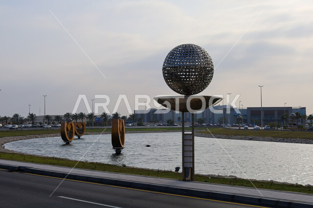Landmarks and models on the Khobar Corniche in the Kingdom of Saudi ...