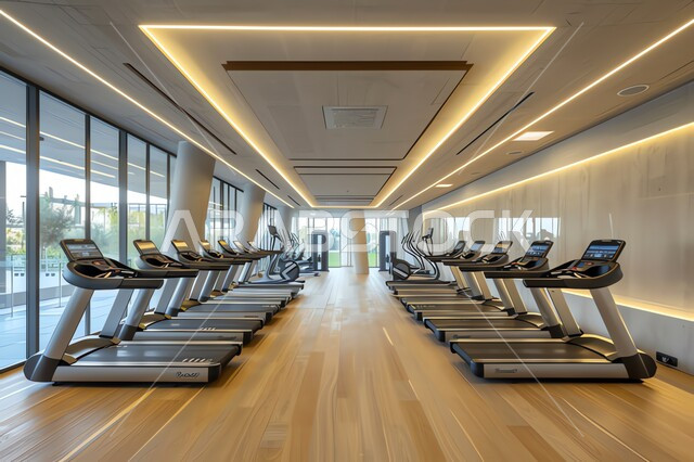 Fitness centers, interior design of a gym in the Kingdom of Saudi ...