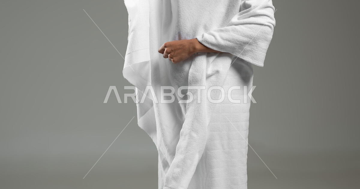 Throwing Jamarat al-Aqaba on the Day of Sacrifice, a portrait of a ...